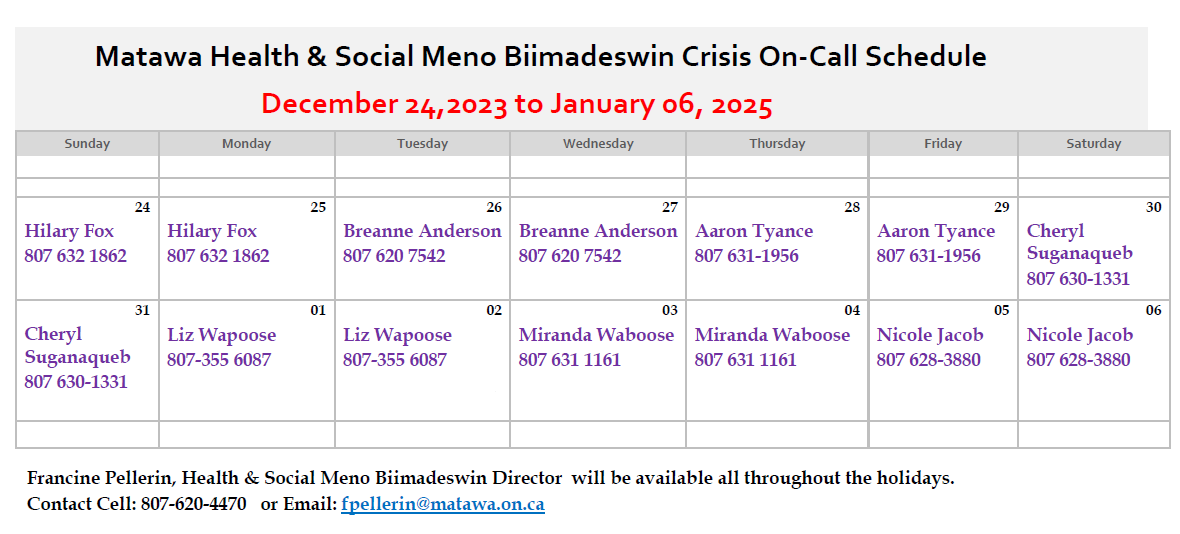 Emergency Services - Matawa